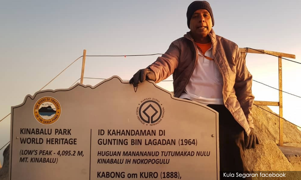 Kula Segaran tawan puncak Gunung Kinabalu pada usia 61 tahun