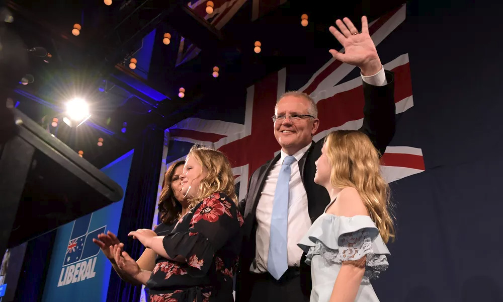 Australia's conservative gov't revels in 'miracle' re-election