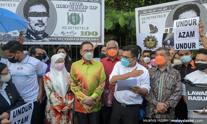 When Anwar called for Azam to be suspended over shares scandal